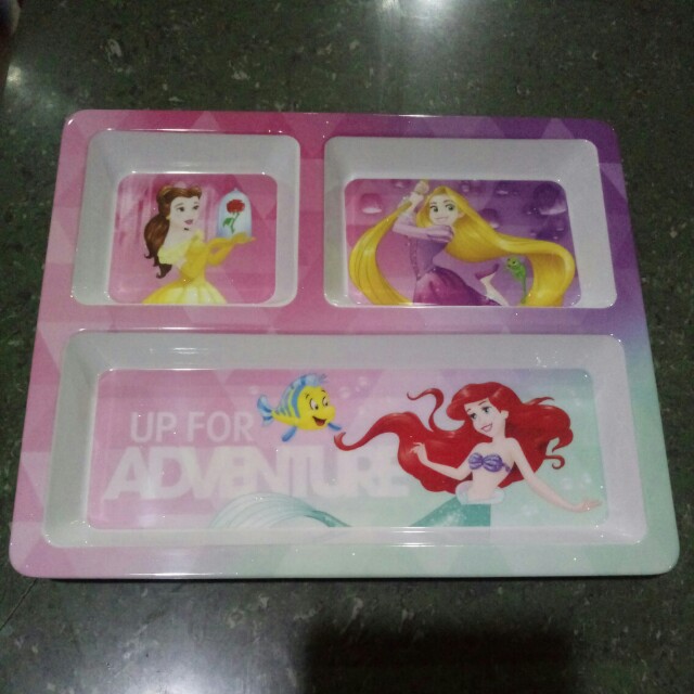 Disney Princess Plate, Furniture & Home Living, Kitchenware & Tableware ...