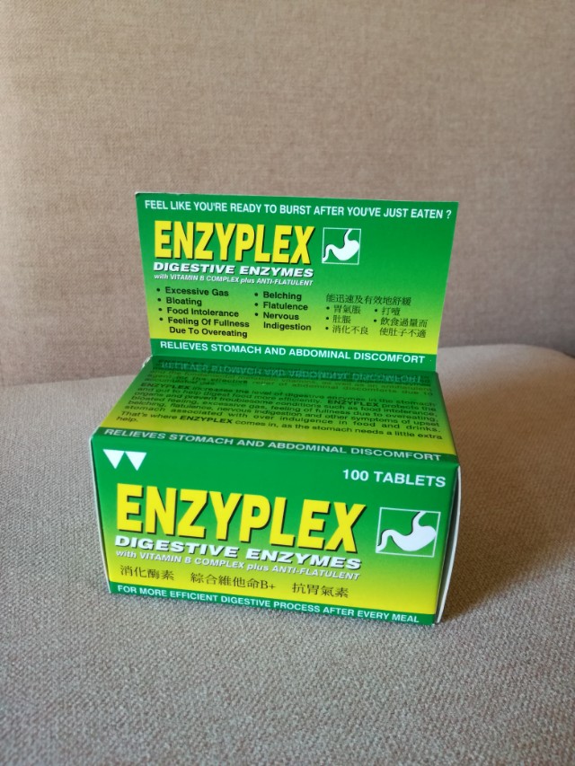 Enzyplex Digestive Enzymez 易消達消化酶片 (100粒/瓶), 健康及營養食用品, 健康補充品, 健康補充品 ...