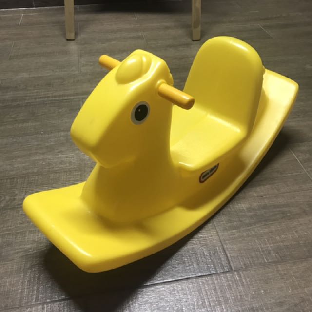 Little Tikes Yellow Rocking Horse, Babies & Kids, Baby Nursery & Kids ...