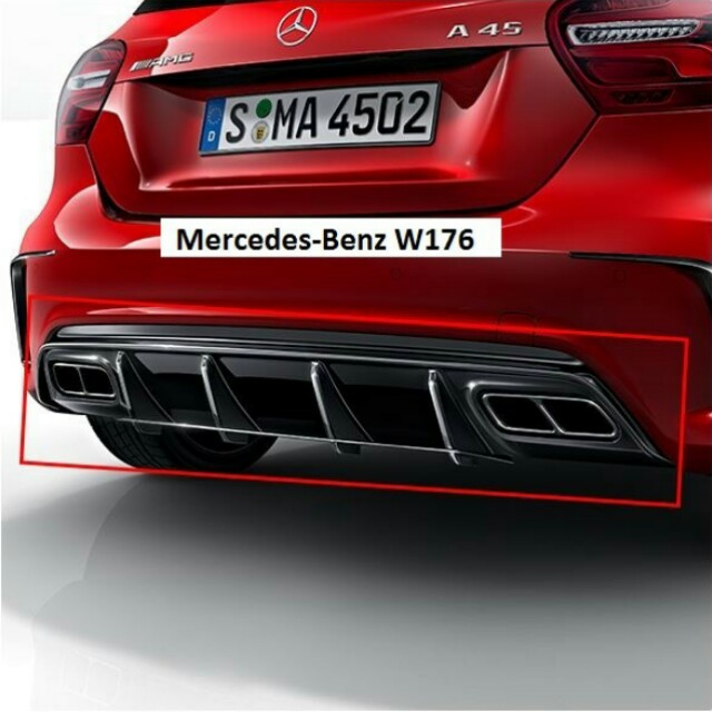 Mercedes Benz W176 Facelift AMG A45 Diffuser Kit, Car Accessories ...