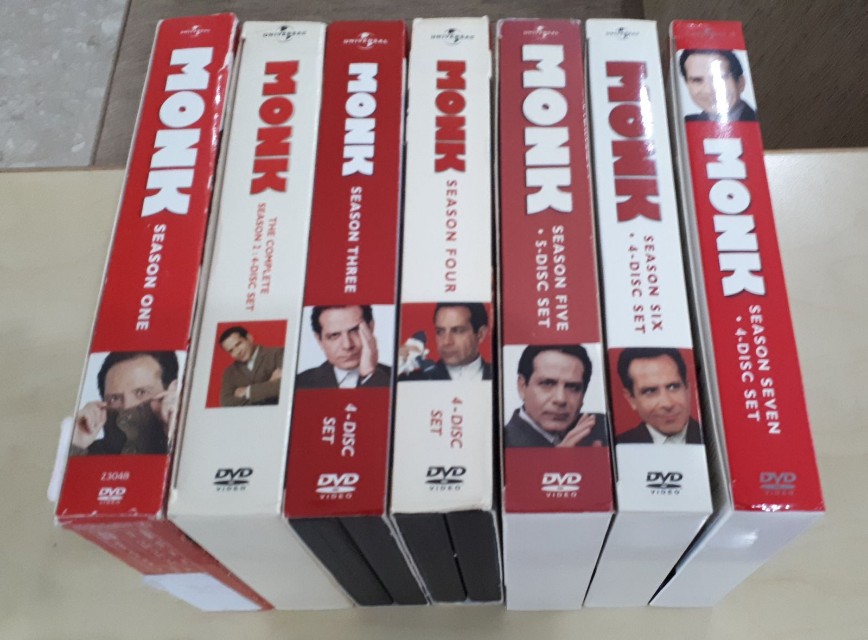 Monk Season 1 to 7, Hobbies & Toys, Music & Media, CDs & DVDs on Carousell