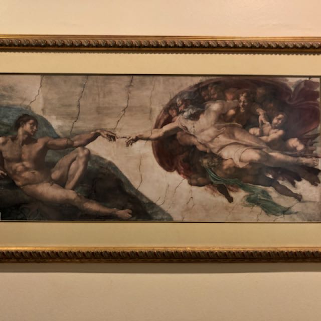 Painting of Michael Angelo - The Creation of Adam, Furniture & Home ...
