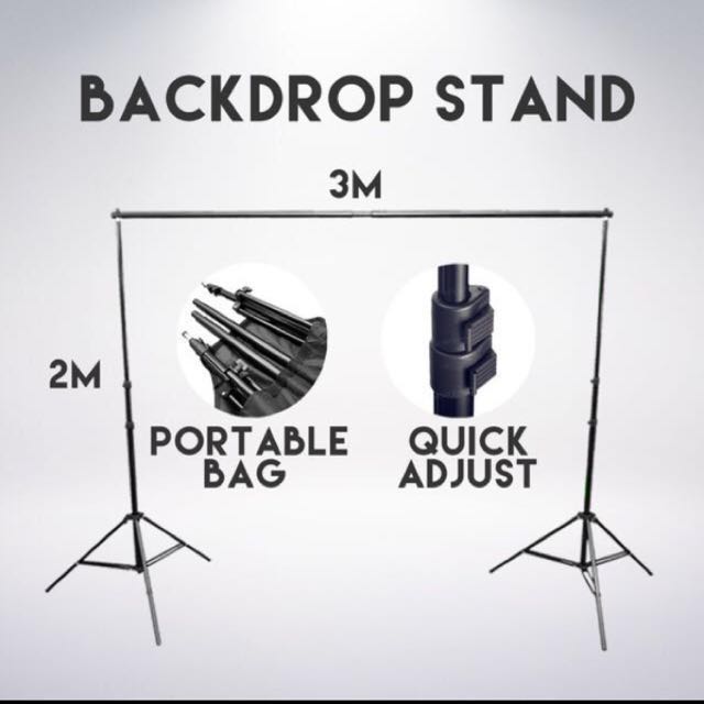 Photobooth backdrop stand rental, Photography, Photography Accessories ...