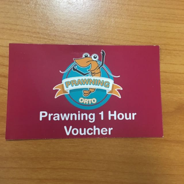 Prawning Orto 1 hr weekday prawn card on Carousell