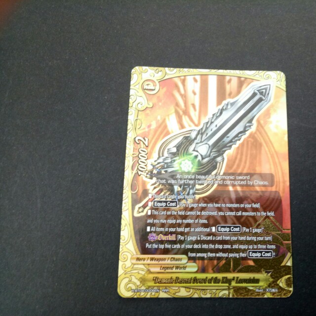 Buddyfight, legend world RRR "Laevateinn", Hobbies & Toys, Toys & Games ...