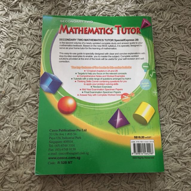 Maths Tutor 2B assessment book, Hobbies & Toys, Books & Magazines ...