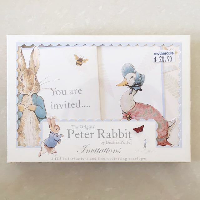Peter Rabbit Invitation Cards by Beatrix Potter (Meri Meri), Hobbies ...
