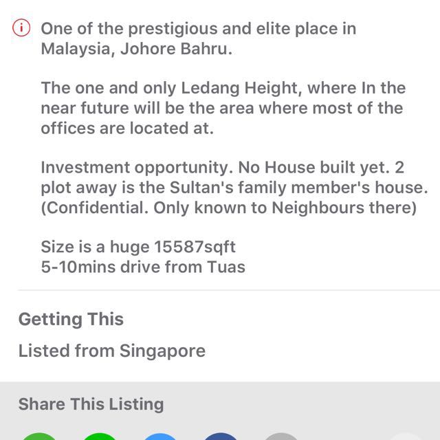 Plot of Land JB - Malaysia , Property, For Sale, Landed Property on ...