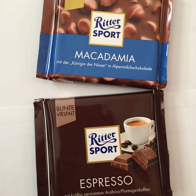 Ritter Sport Chocolate, Food & Drinks, Packaged & Instant Food on Carousell