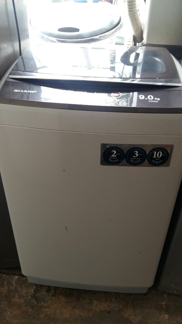 Sharp new model mesin basuh 9kg, TV & Home Appliances, Washing Machines ...