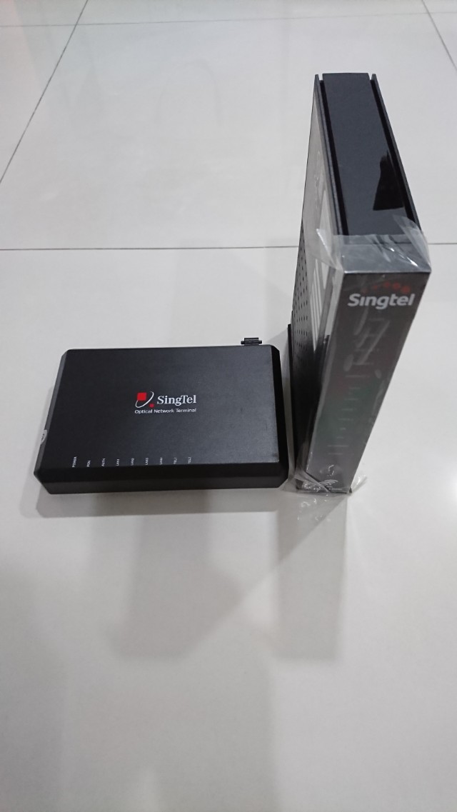 Singtel Optical Network Terminal & Router, Computers & Tech, Parts ...