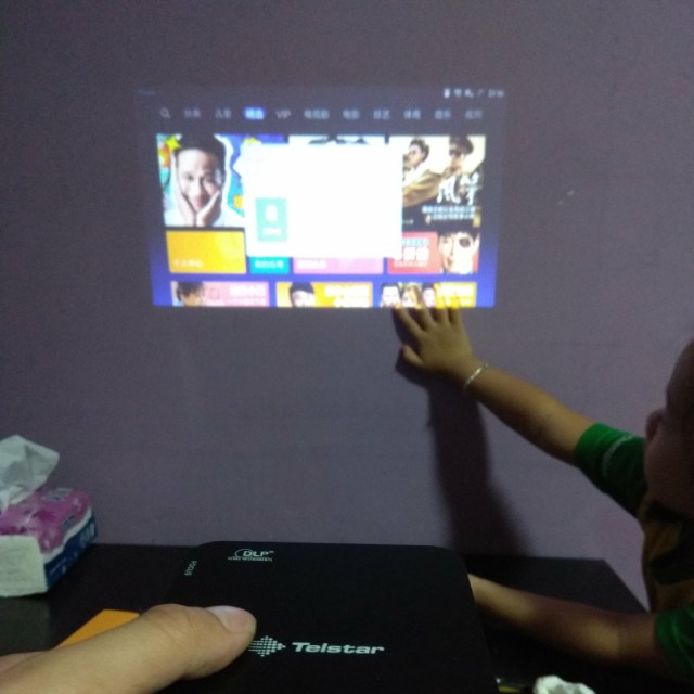 Telstar dlp portable projector, TV & Home Appliances, TV ...