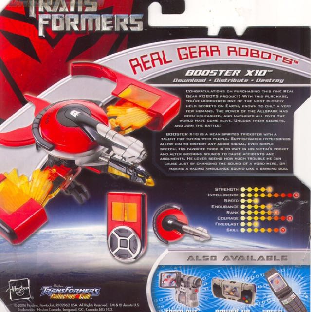Transformers Real Gear Robots - Booster X10 (MOSC), Hobbies & Toys ...