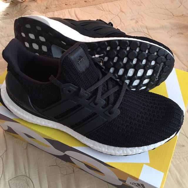 Ultraboost Core Black 4.0, Women's Fashion, Footwear, Flipflops and ...