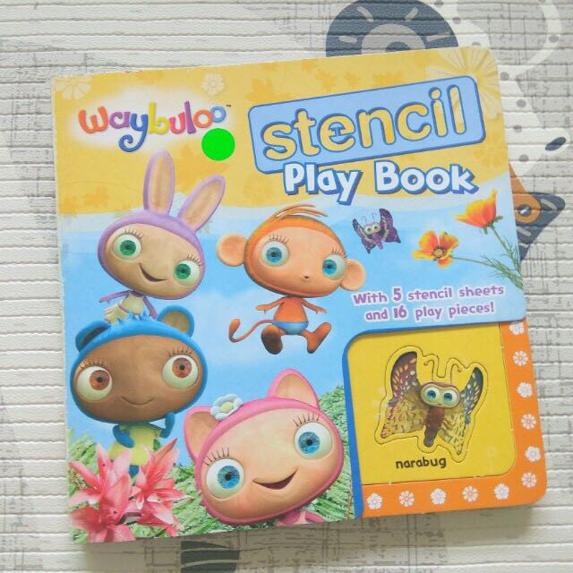 Waybuloo stencil book, Hobbies & Toys, Books & Magazines, Children's ...