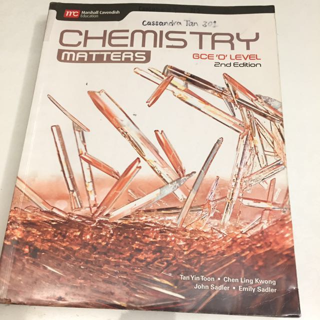 Chemistry Matters GCE O Level Second Edition, Hobbies & Toys, Books ...