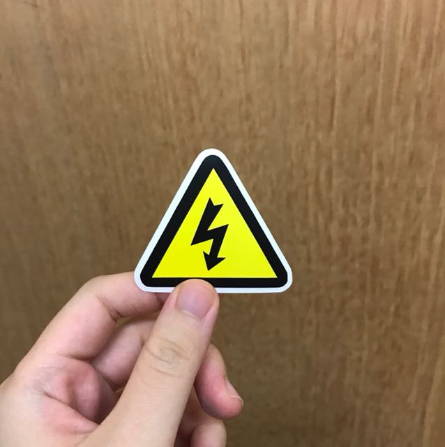 High voltage sticker, Hobbies & Toys, Stationery & Craft, Stationery ...