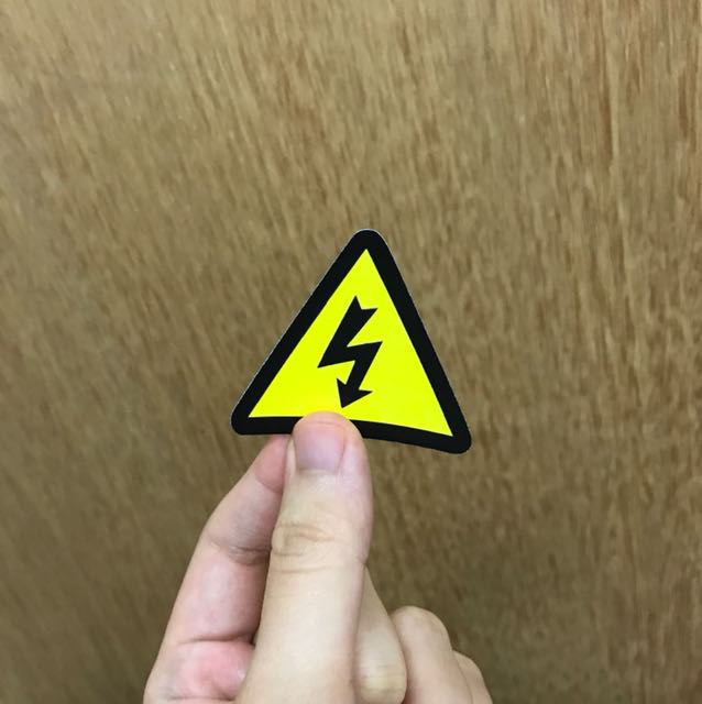 High voltage sticker, Hobbies & Toys, Stationery & Craft, Stationery ...