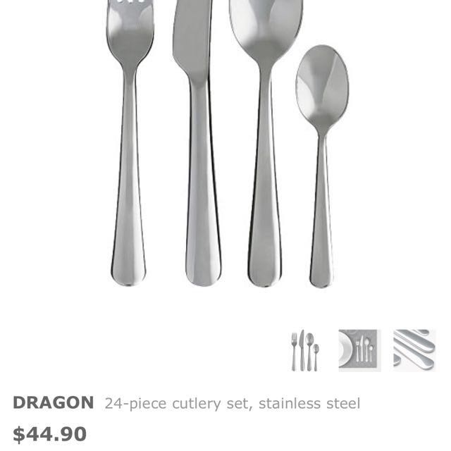 Ikea Dragon Cutlery Set (18 pcs), TV & Home Appliances, Kitchen ...