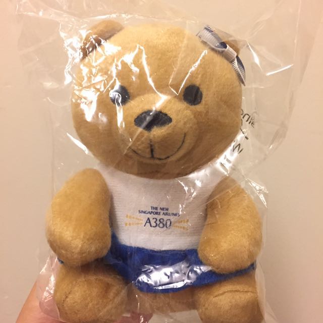 Limited Edition Singapore Airlines A380 Stuffed Toy Bears, Hobbies ...