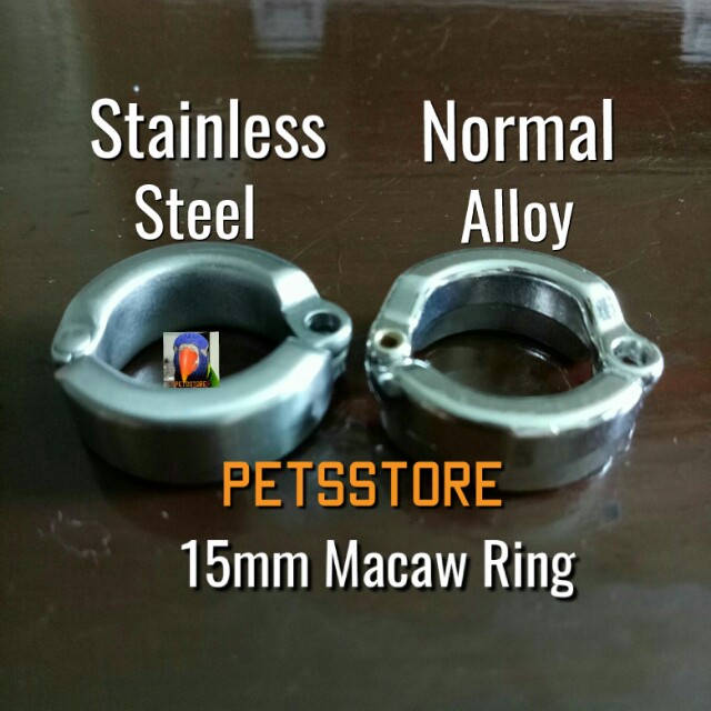 Macaw stainless steel C-ring, Pet Supplies, Homes & Other Pet ...