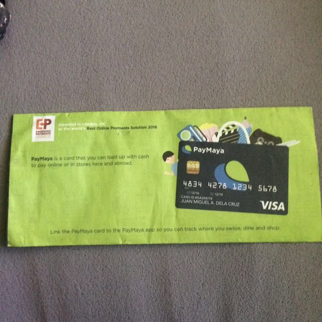 Paymaya Physical Card, Tickets & Vouchers, Store Credits on Carousell