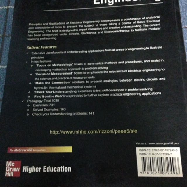 Principles and Applications of Electrical Engineering MA2009, Hobbies ...