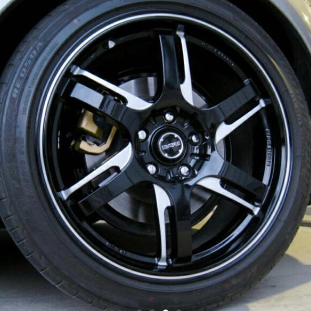 17" Original Rays 57 Accelerate rim, Car Accessories on Carousell