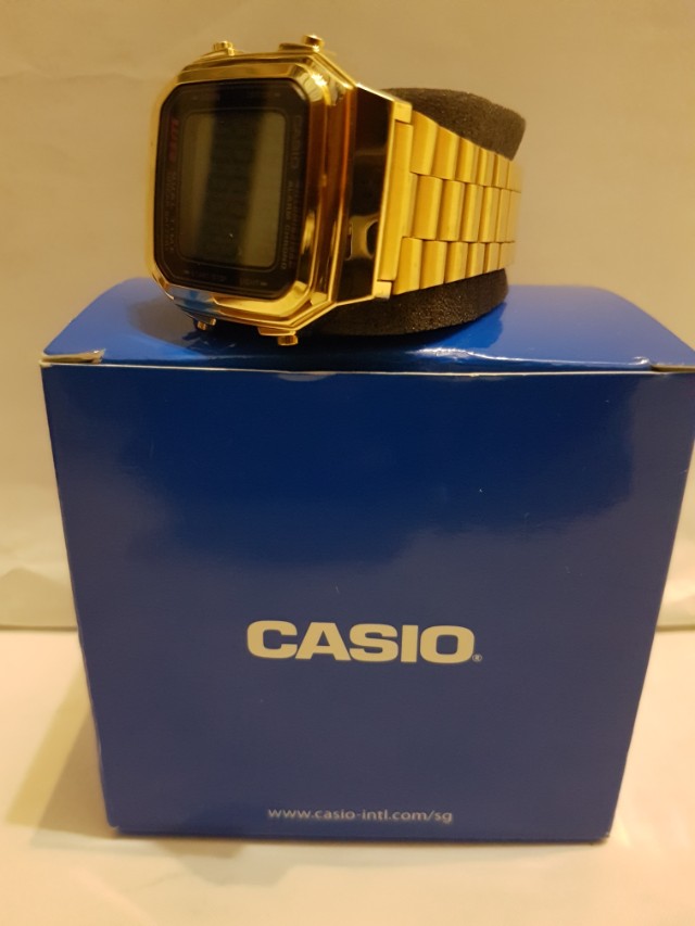 Casio gold plated watch, Men's Fashion, Watches & Accessories, Watches ...