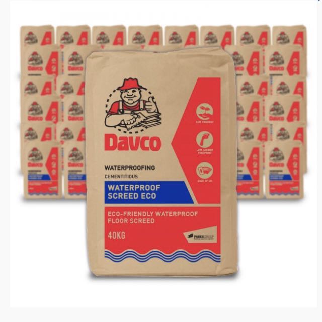 DAVCO FLOOR SCREED ECO 40KG/BAG, Furniture & Home Living, Home Decor ...