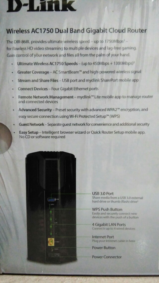 Dlink AC1750 Router, Computers & Tech, Parts & Accessories, Networking ...