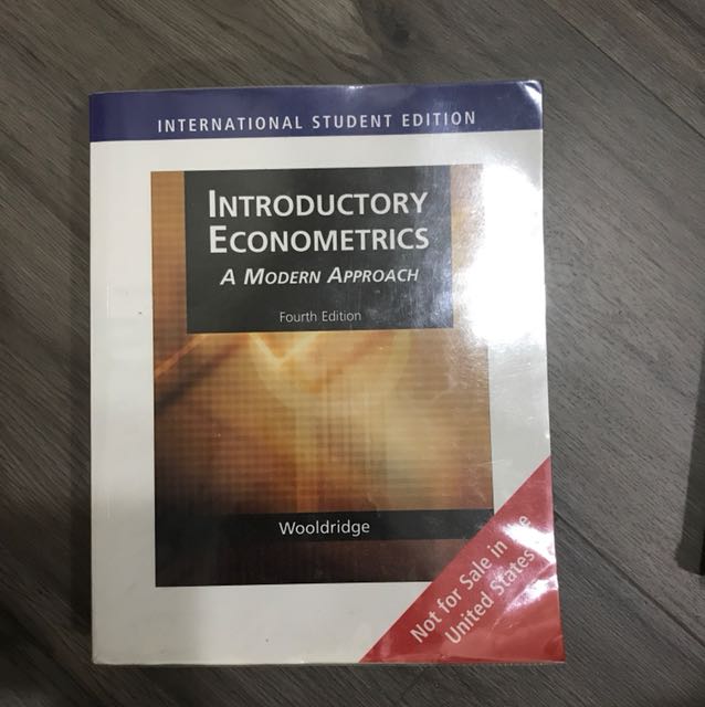 Introductory econometrics a modern approach, Hobbies & Toys, Books ... Introductory econometrics a modern approach, Hobbies & Toys, Books ...