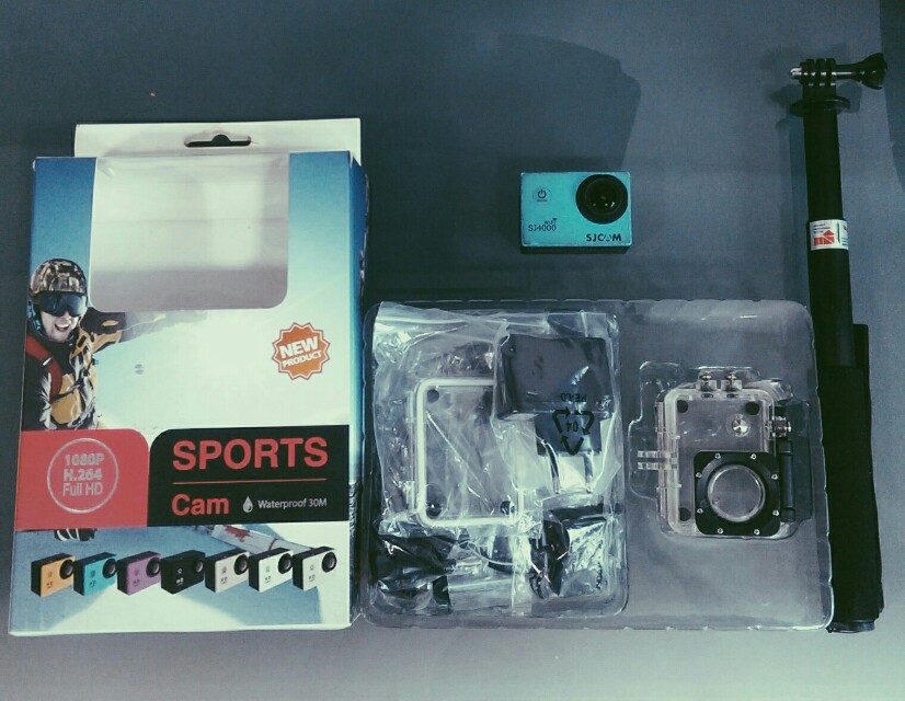 ORIGINAL SJCAM SJ4000 Wifi NOVATEK COMPLETE SET + MONOPOD, Photography ...