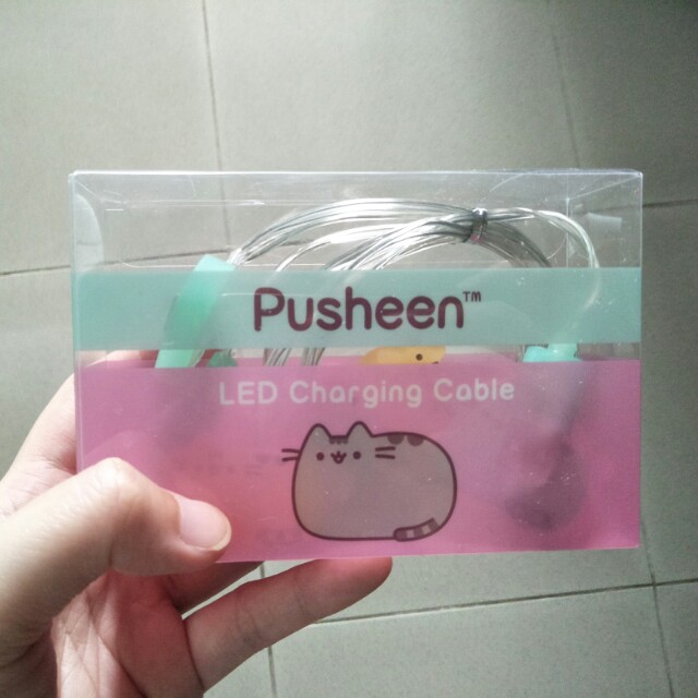 BN 2-in-1 Pusheen LED charging cable, Mobile Phones & Gadgets, Mobile ...