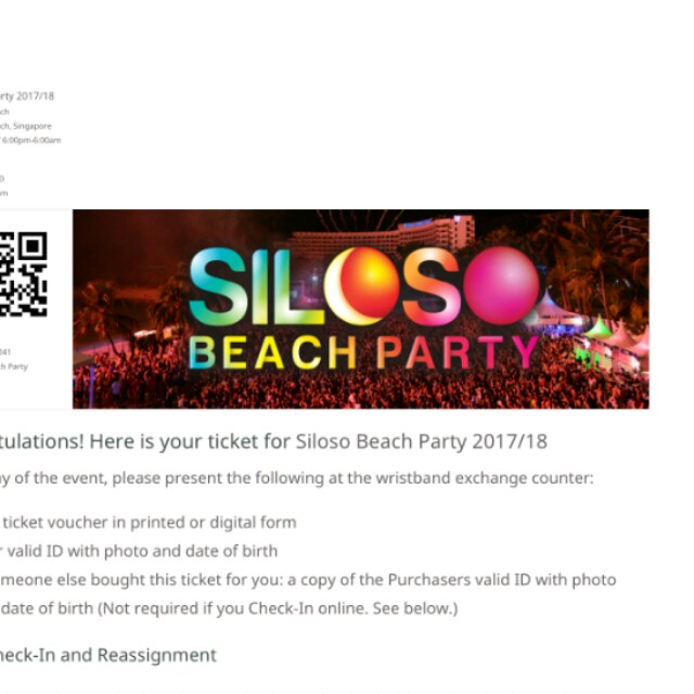 Siloso Beach Party, Sentosa. (Countdown 2018 Tickets), Tickets ...
