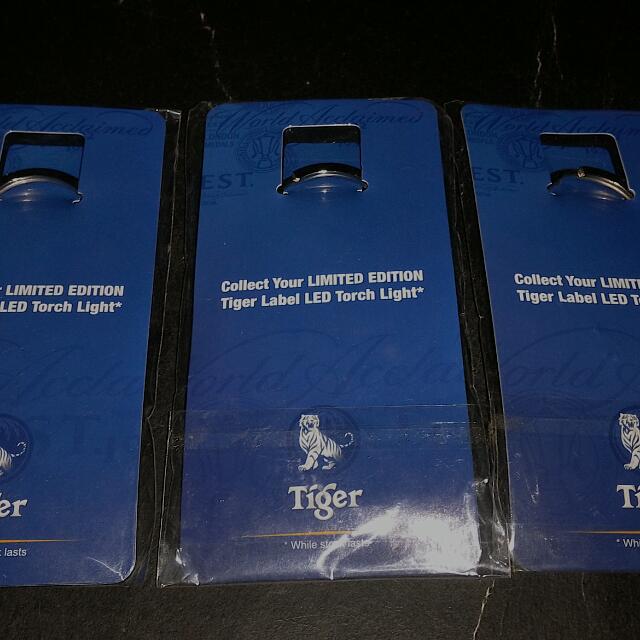 TIGER BEER LIMITED EDITION TORCH LIGHT / KEYCHAIN (NO BATTERIES ...