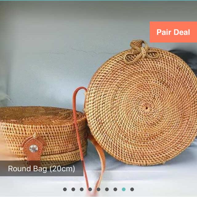 Unique Bali Rattan Ata Bag, Women's Fashion, Bags & Wallets, Beach Bags ...