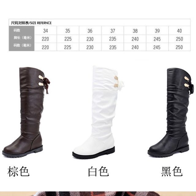 White Boots knee high party, Women's Fashion, Footwear, Boots on Carousell