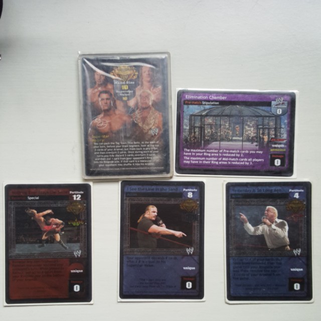 WWE Evolution game cards, Hobbies & Toys, Toys & Games on Carousell