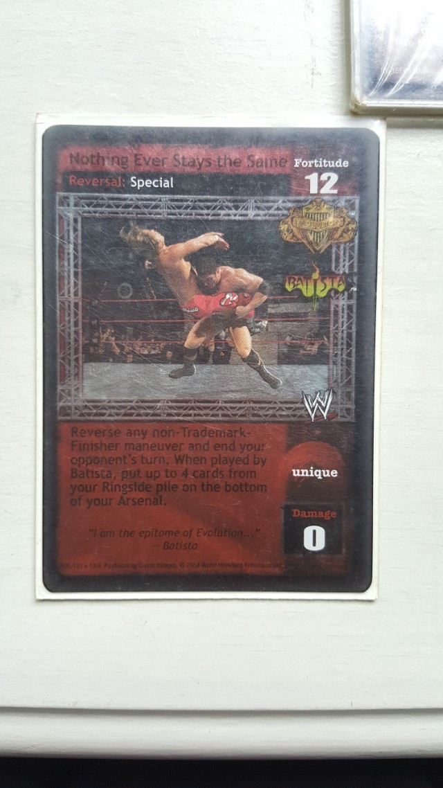 WWE Evolution game cards, Hobbies & Toys, Toys & Games on Carousell