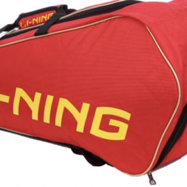 9 in 1 Li-Ning Racquet kit bag (New), Sports Equipment, Sports & Games ...