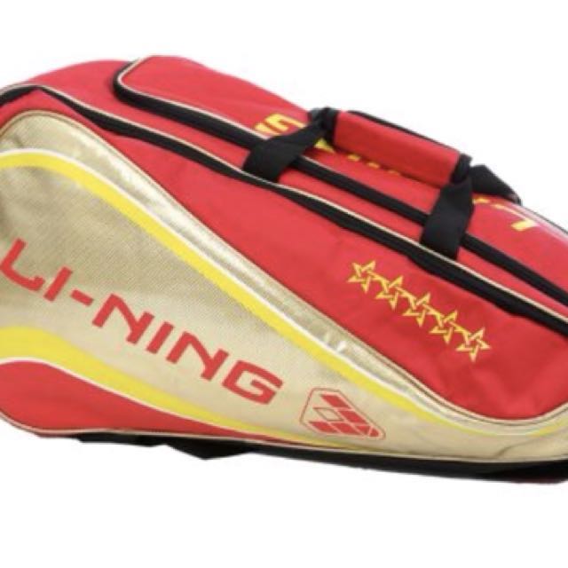 9 in 1 Li-Ning Racquet kit bag (New), Sports Equipment, Sports & Games ...