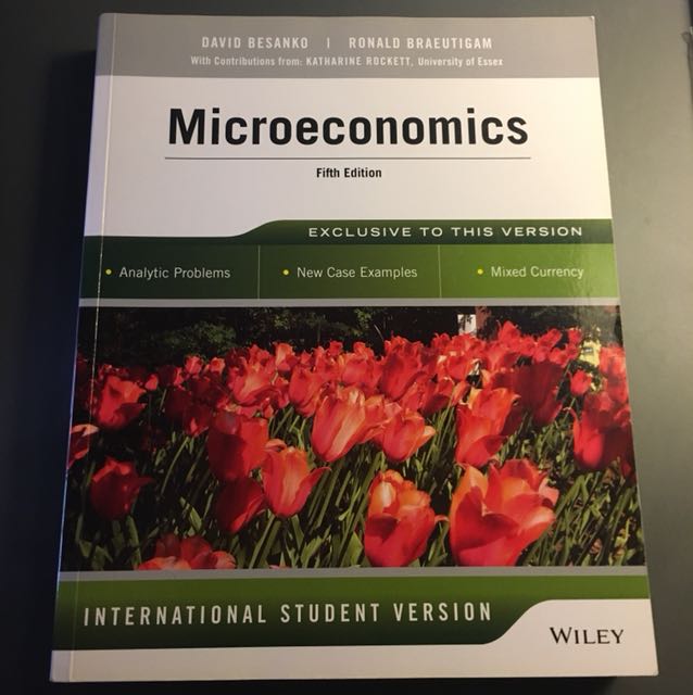 Besanko & Braeutigam Microeconomics 5th edition, Wiley, Hobbies & Toys ...