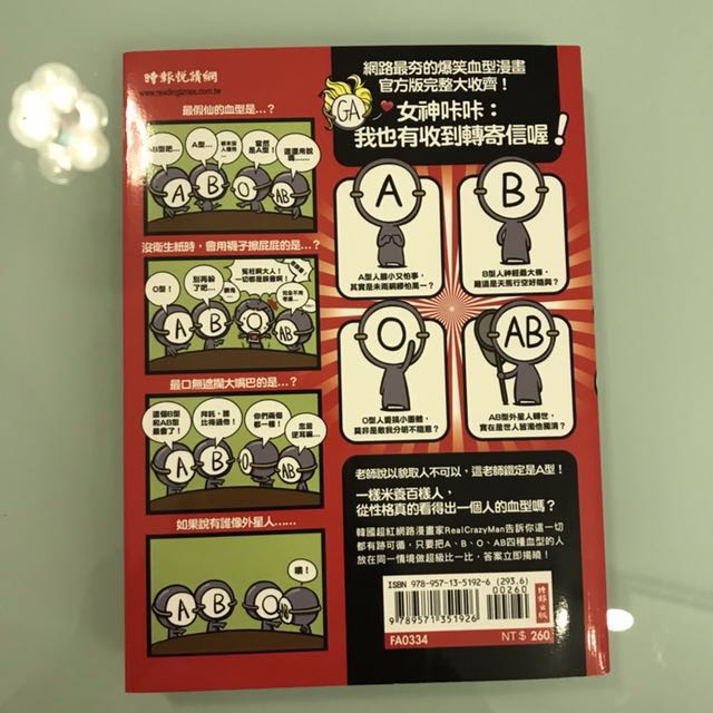 Blood type book personality comic , Hobbies & Toys, Books & Magazines ...