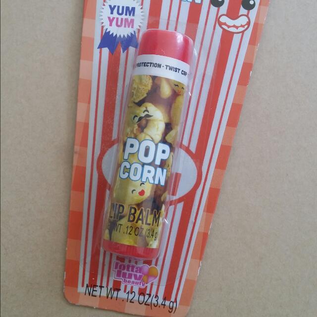 Popcorn Lip Balm, Beauty & Personal Care, Face, Face Care on Carousell