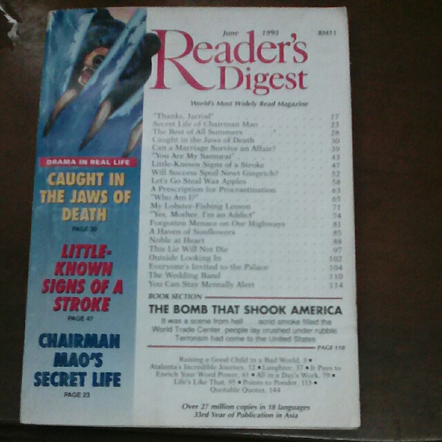 Readers digest june 1995, Hobbies & Toys, Books & Magazines, Children's ...