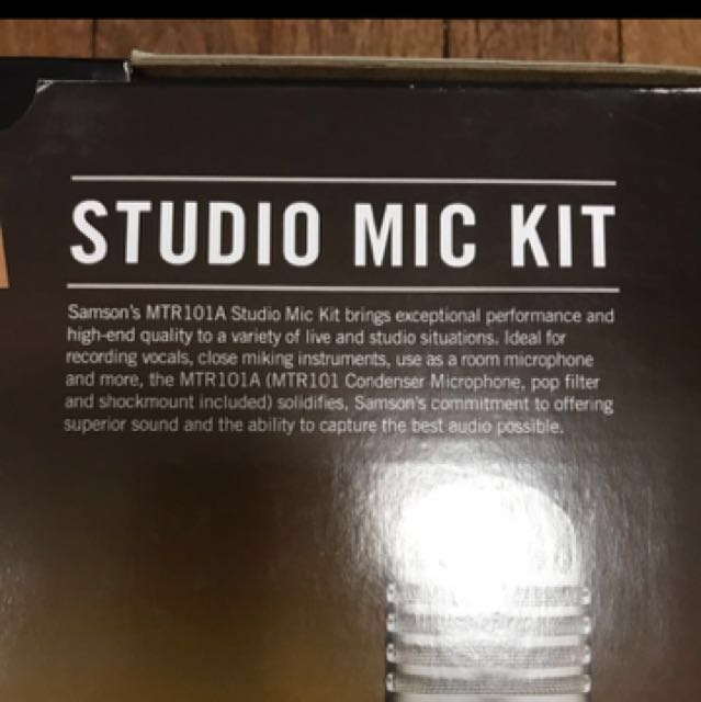 Samson Studio Mic Kit MTR101A, Hobbies & Toys, Music & Media, Musical ...