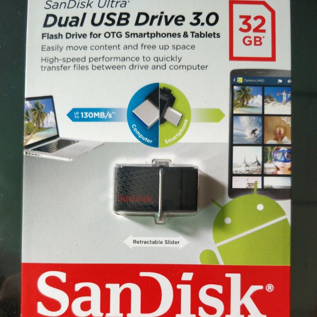 SanDisk Ultra Dual USB Drive 3.0, Computers & Tech, Parts & Accessories ...
