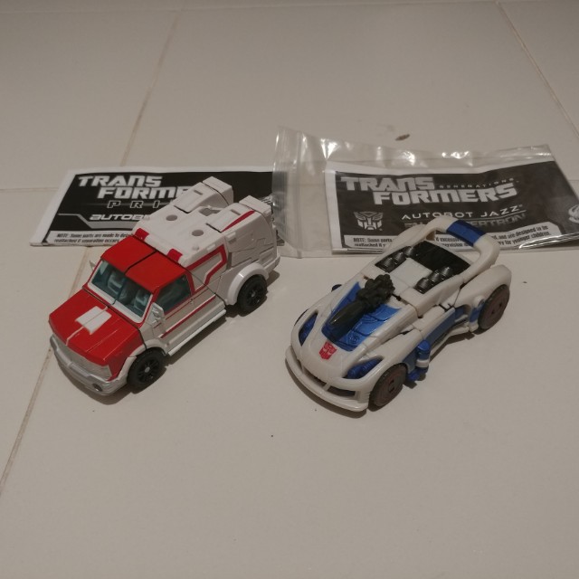 Transformers FOC Jazz and Transformers Prime Ratchet, Hobbies & Toys ...