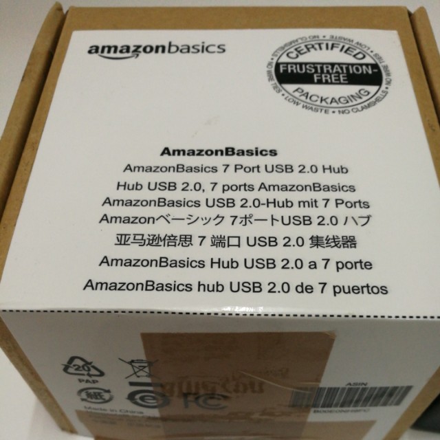 AmazonBasics 7 port USB 2.0 Hub, Computers & Tech, Parts & Accessories ...